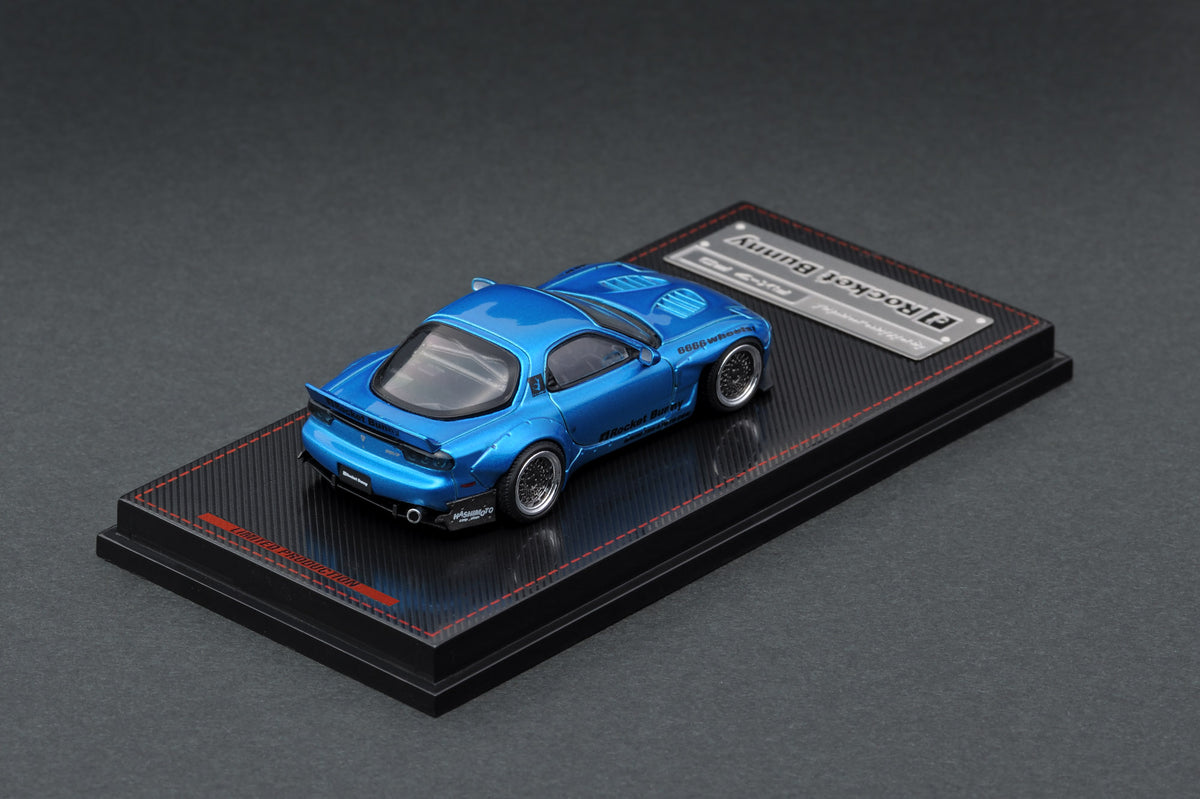 IG1408 Rocket Bunny RX-7 (FD3S) Blue Metallic – ignition model