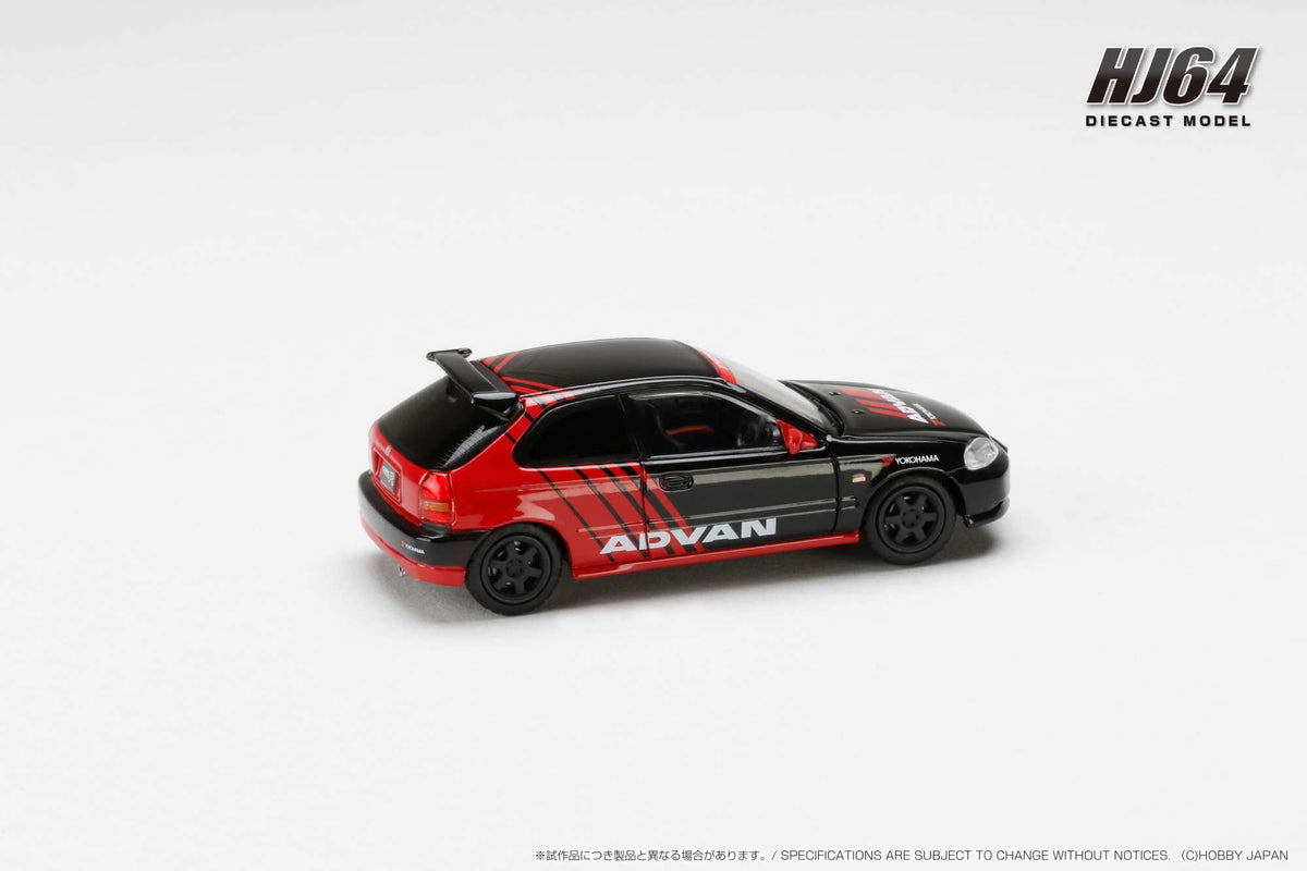 Hobby Japan HJ643016CAV Honda CIVIC TYPE R (EK9) 1997 YOKOHAMA ADVAN C ...