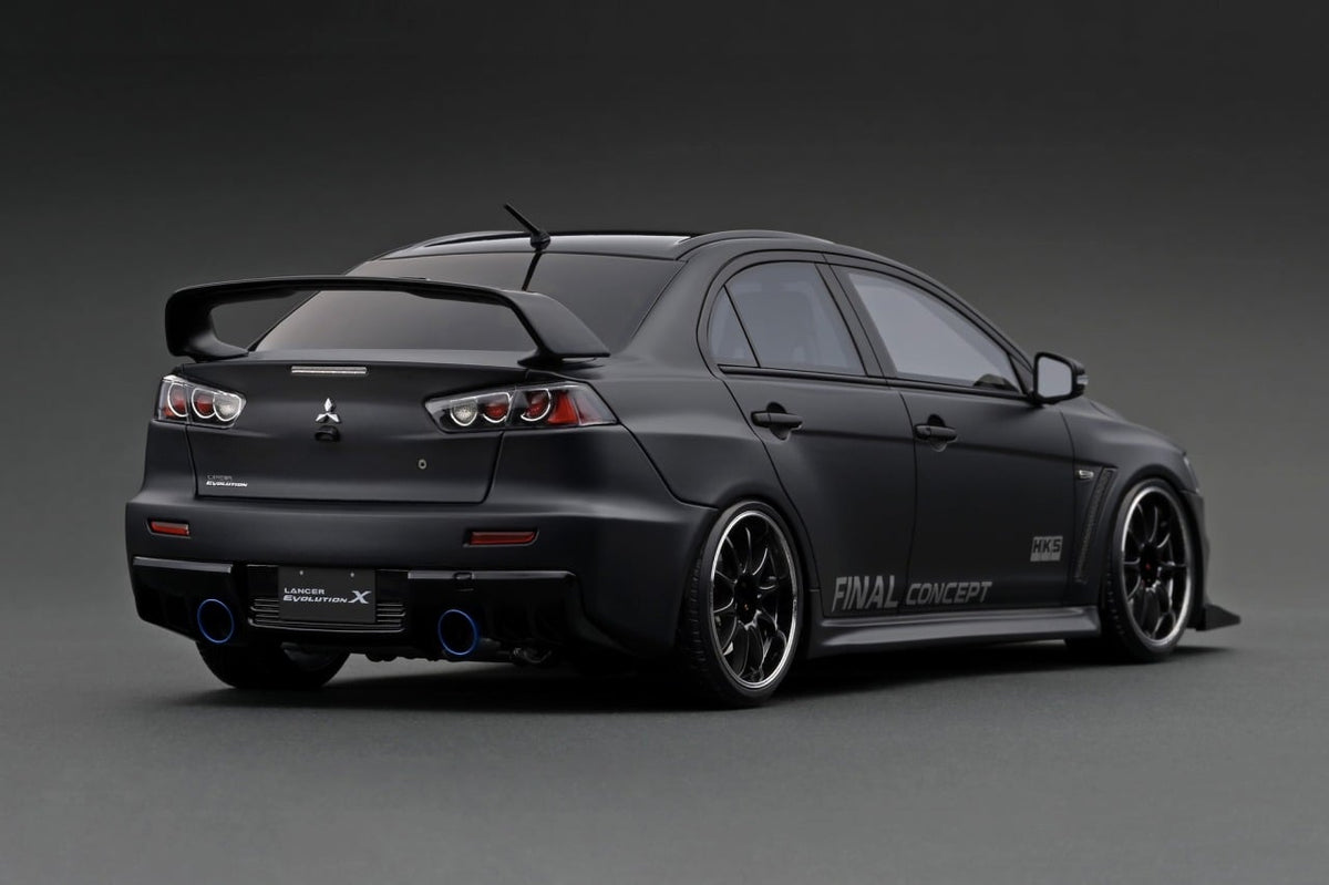 IG2296 Mitsubishi Lancer Evolution X (CZ4A) Matte Black – ignition model